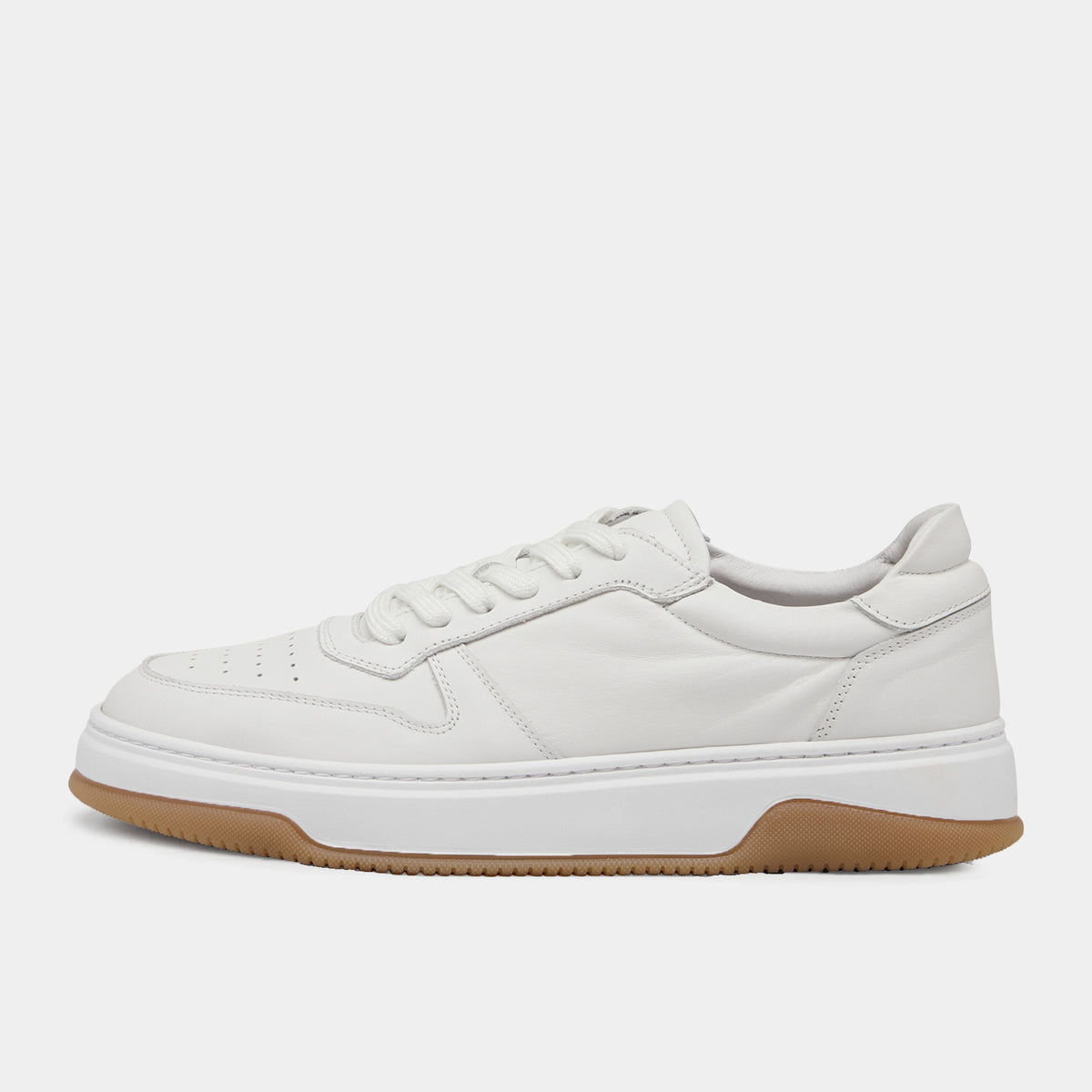 Ace - White Leather / Gum – Garment Project