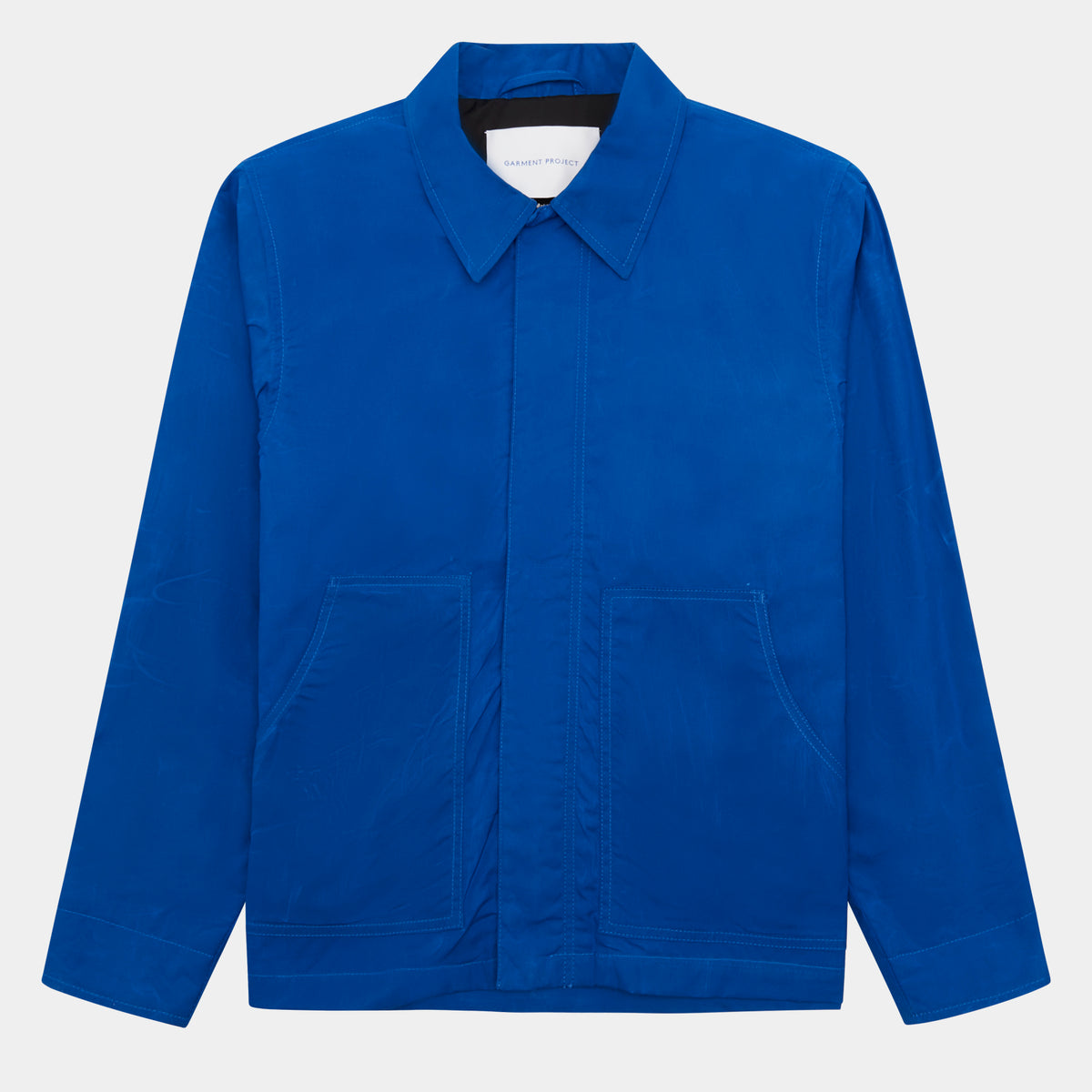 Waxed Cotton Worker Jacket - Blue – Garment Project